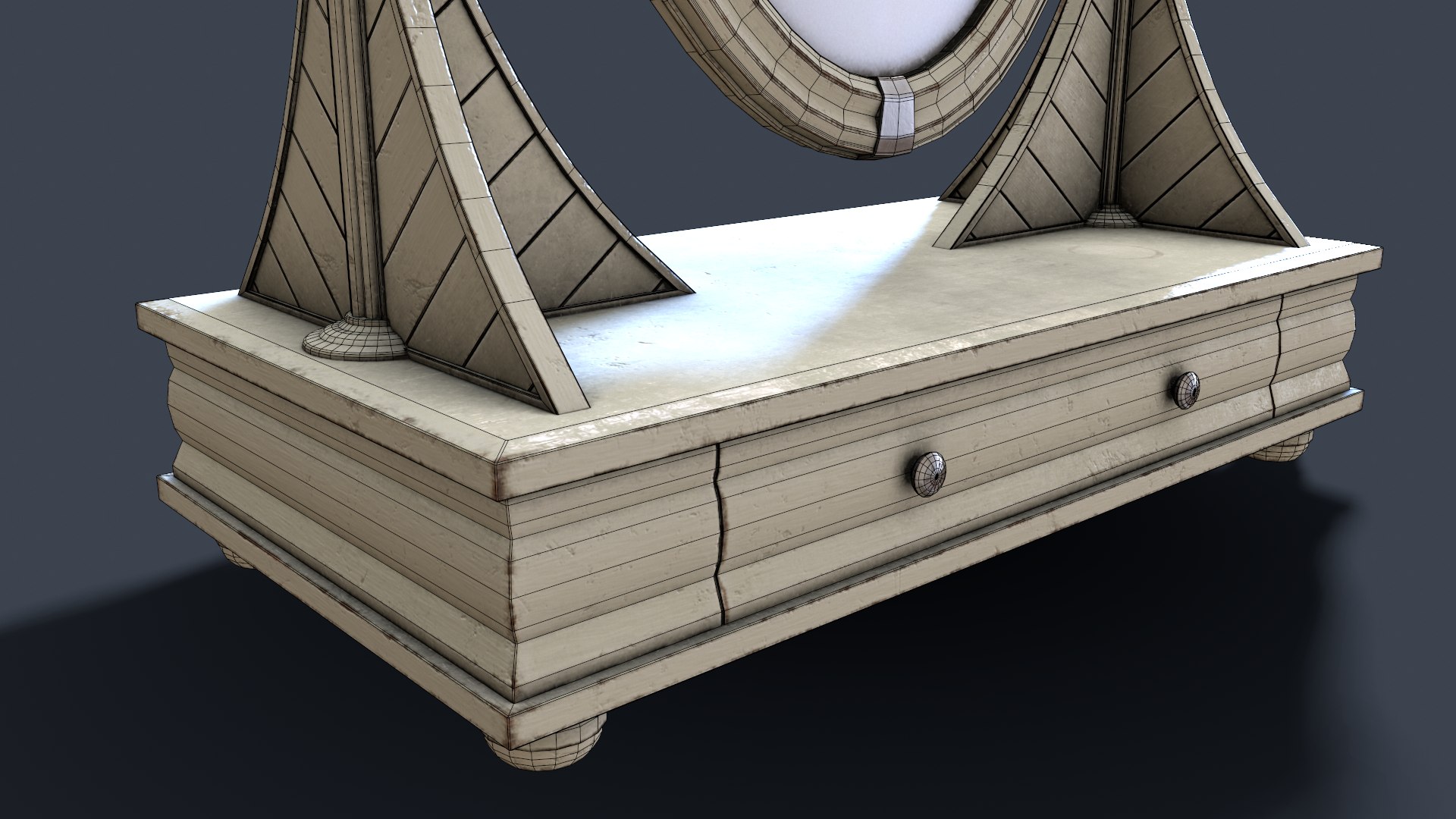 Standing Vanity Mirror 3D - TurboSquid 1764229