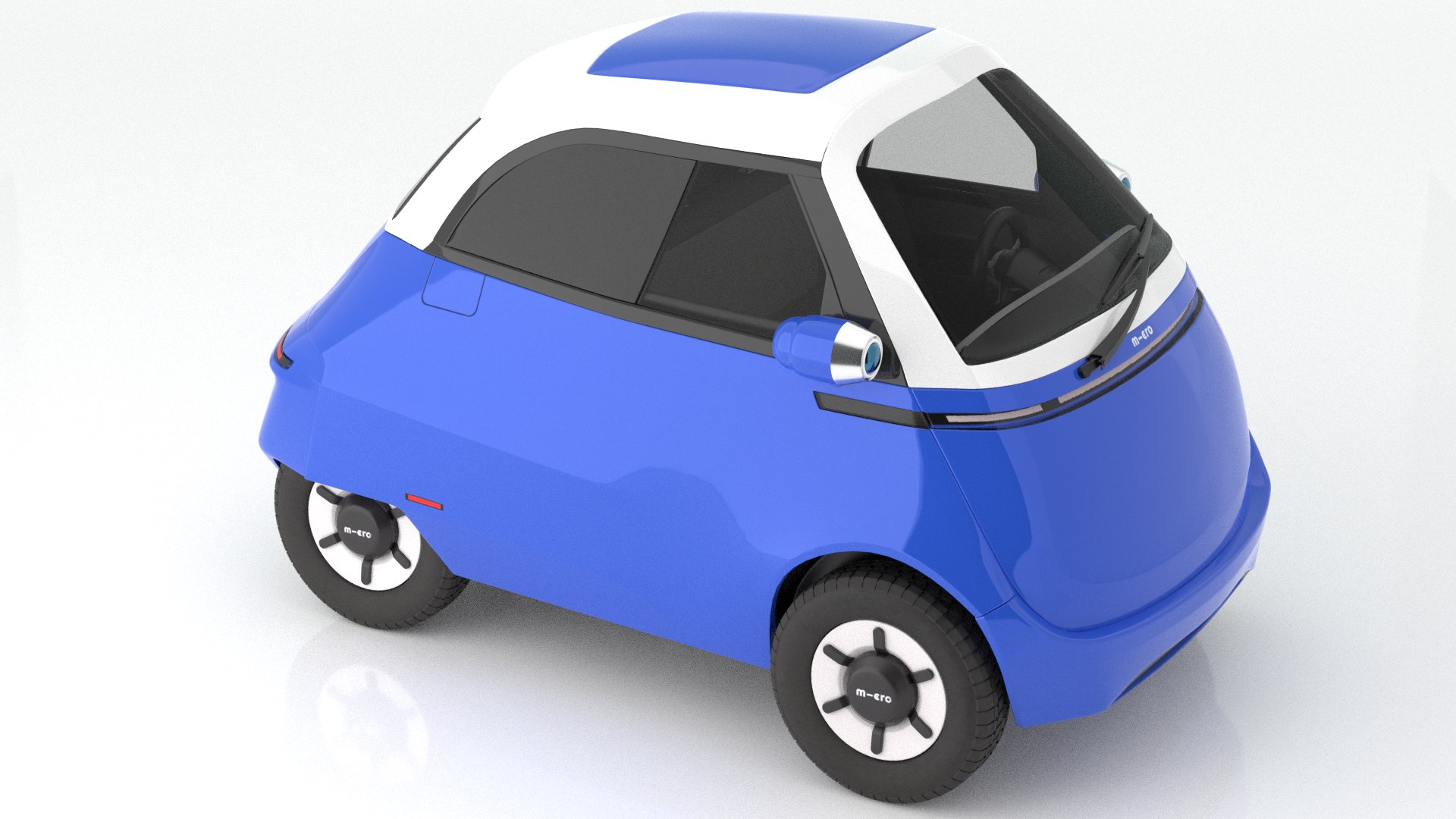 3D Microlino Electric Scooter Car Blue - TurboSquid 2188211