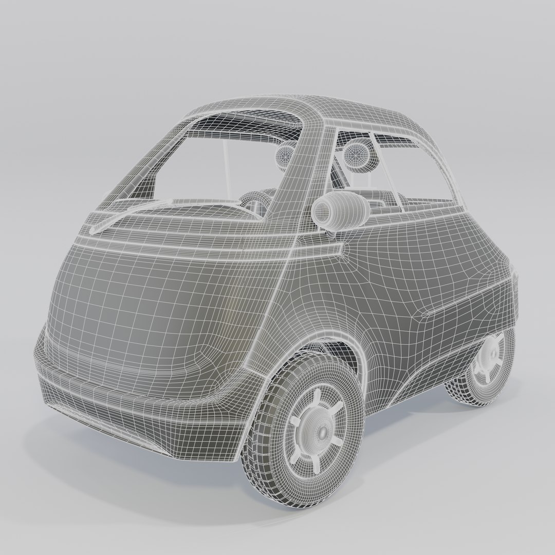 3D Microlino Electric Scooter Car Blue - TurboSquid 2188211