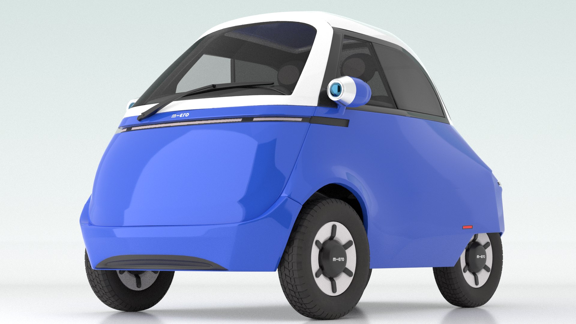3D Microlino Electric Scooter Car Blue - TurboSquid 2188211