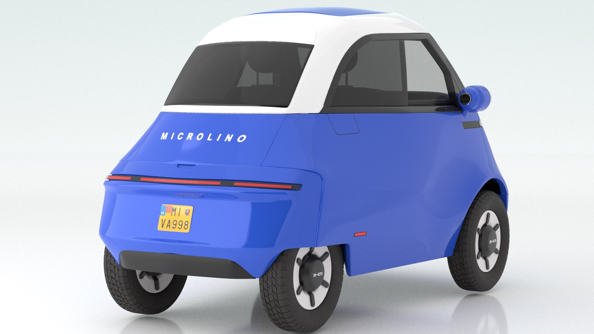 3D Microlino Electric Scooter Car Blue - TurboSquid 2188211