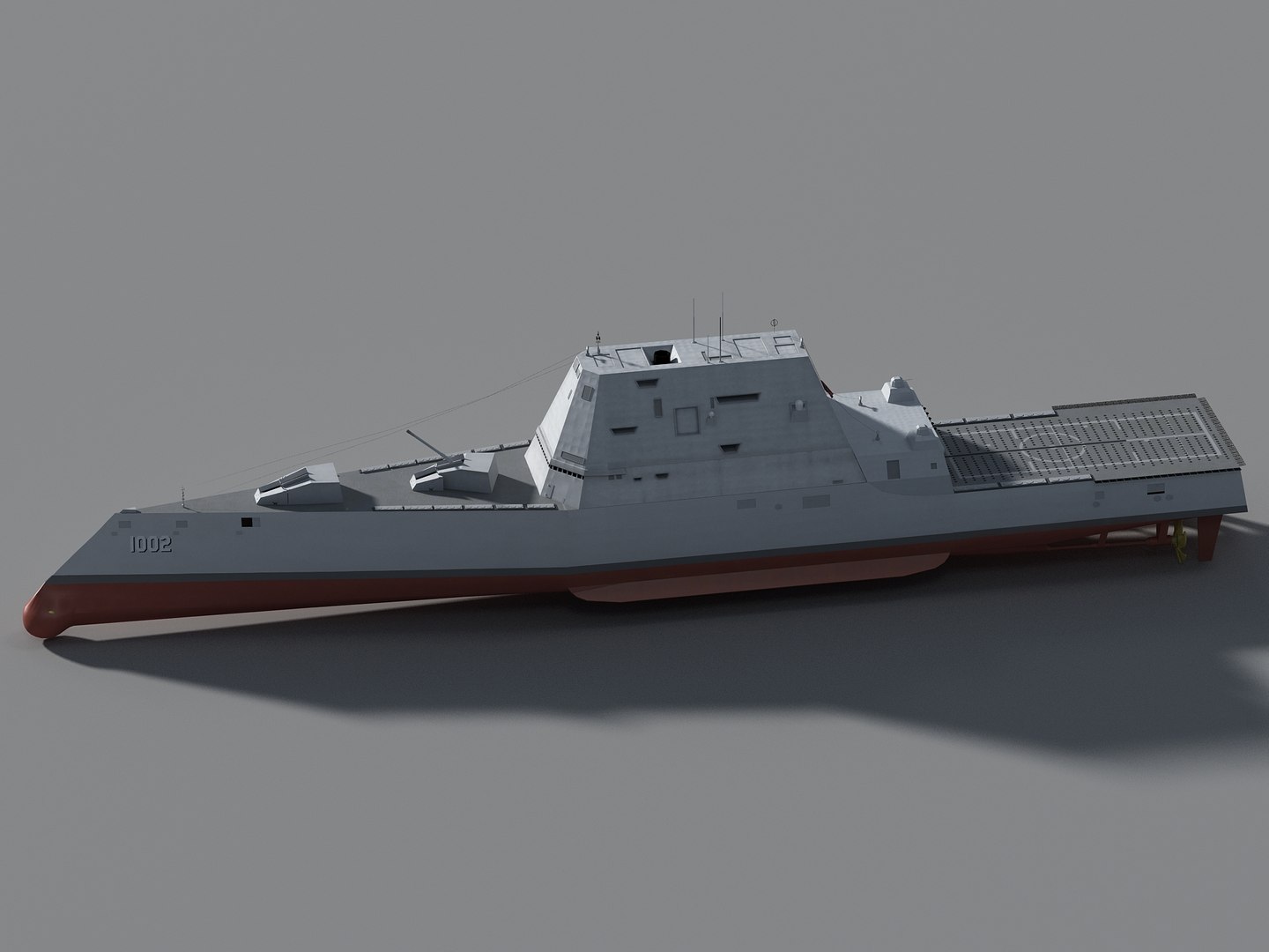 3D USS Lyndon B Johnson DDG-1002 model - TurboSquid 1963736