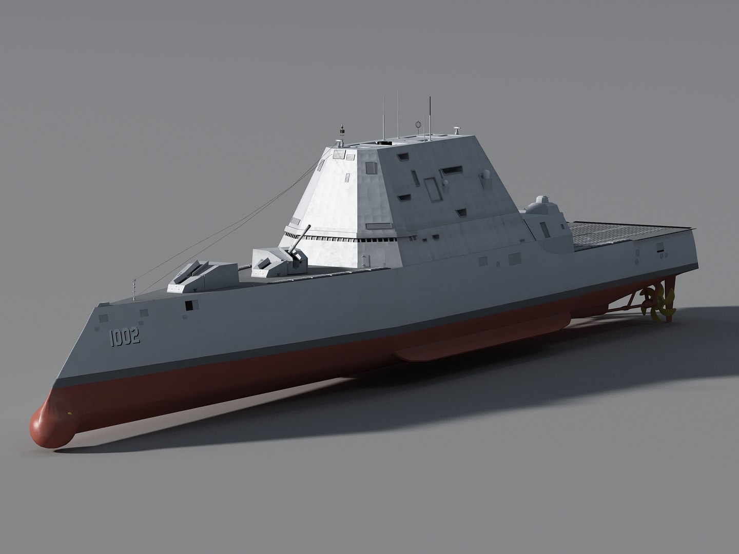 3D USS Lyndon B Johnson DDG-1002 model - TurboSquid 1963736