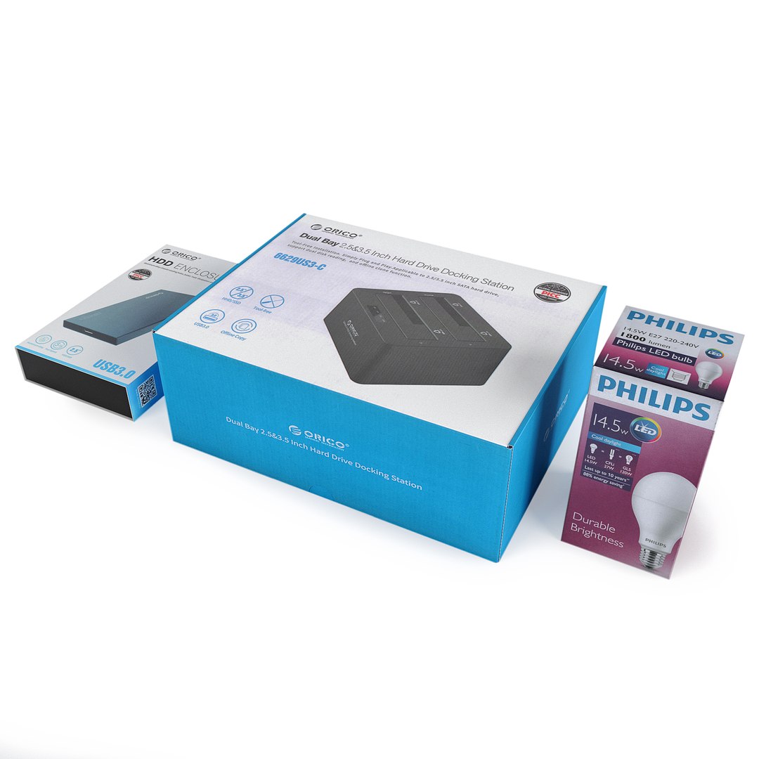 3D Model Box SSD HDD Lamp Philips - TurboSquid 1786313