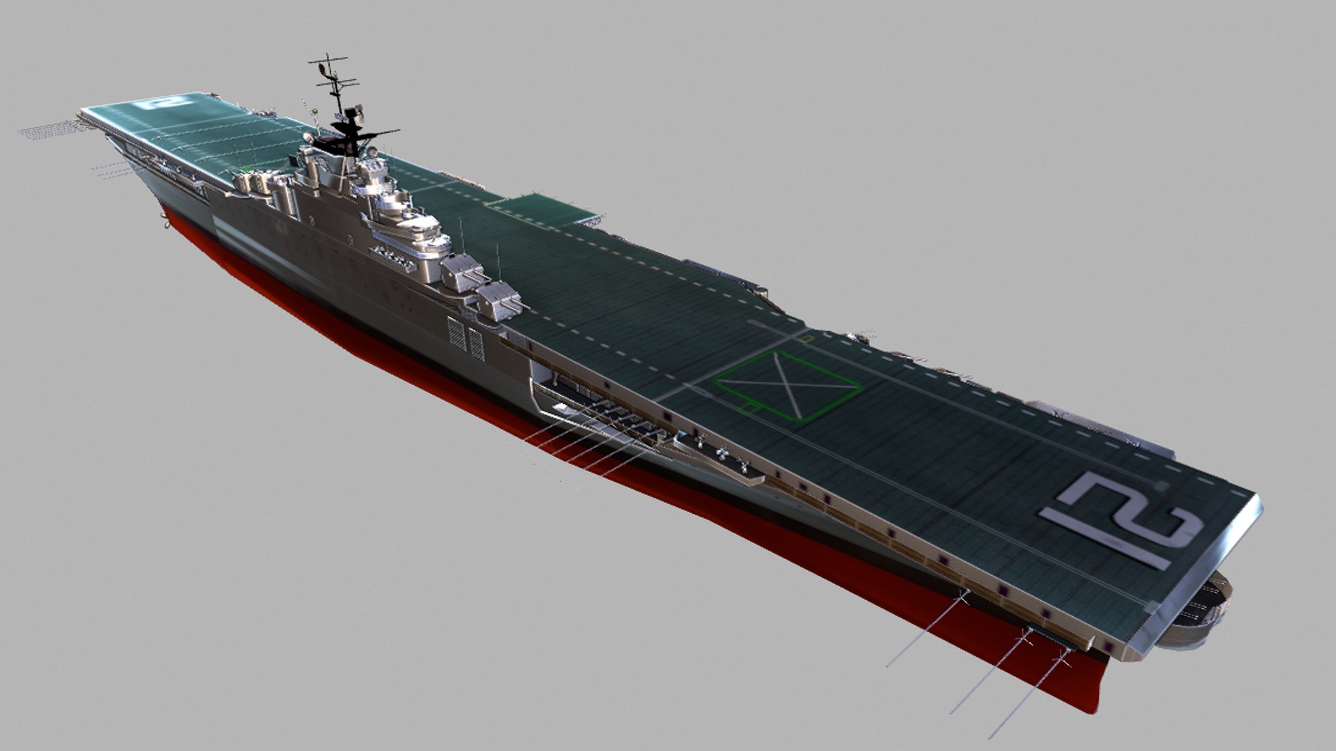 3D Aircraft Carrier TP18 Model - TurboSquid 1793116