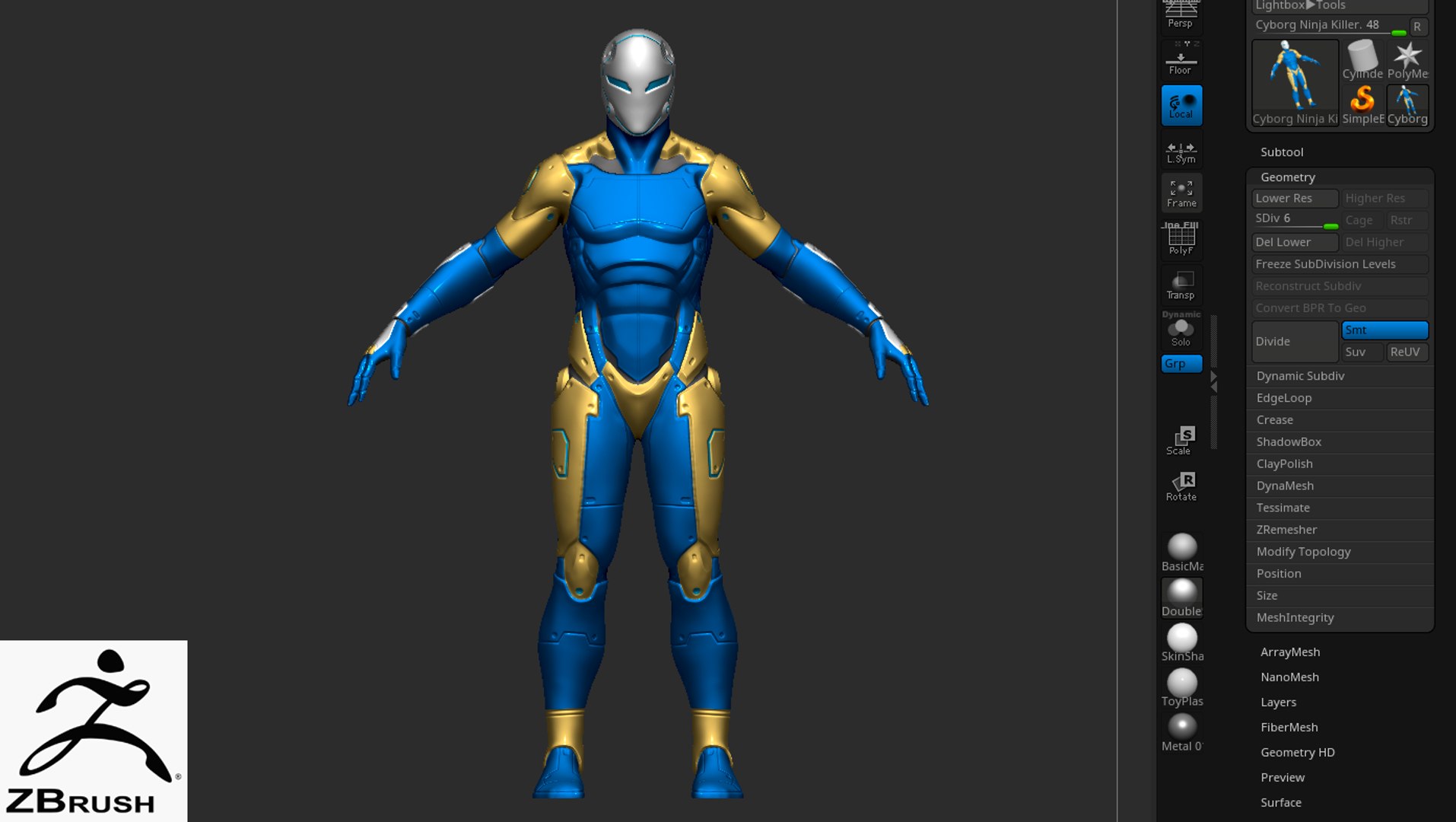 Rigged cyborg ninja killer 3D model - TurboSquid 1521667