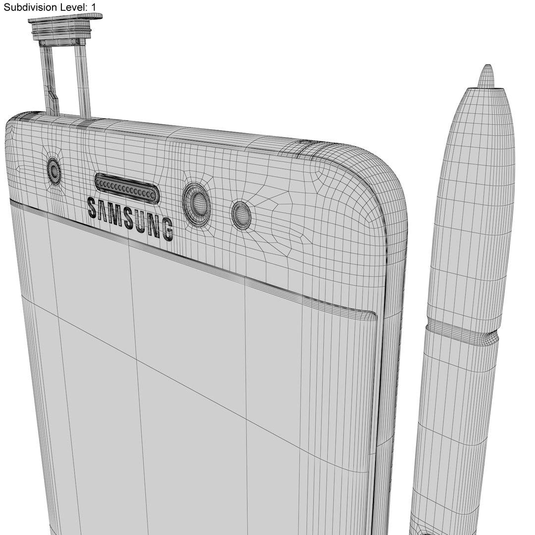 Realistic Samsung Galaxy Note 3d Model