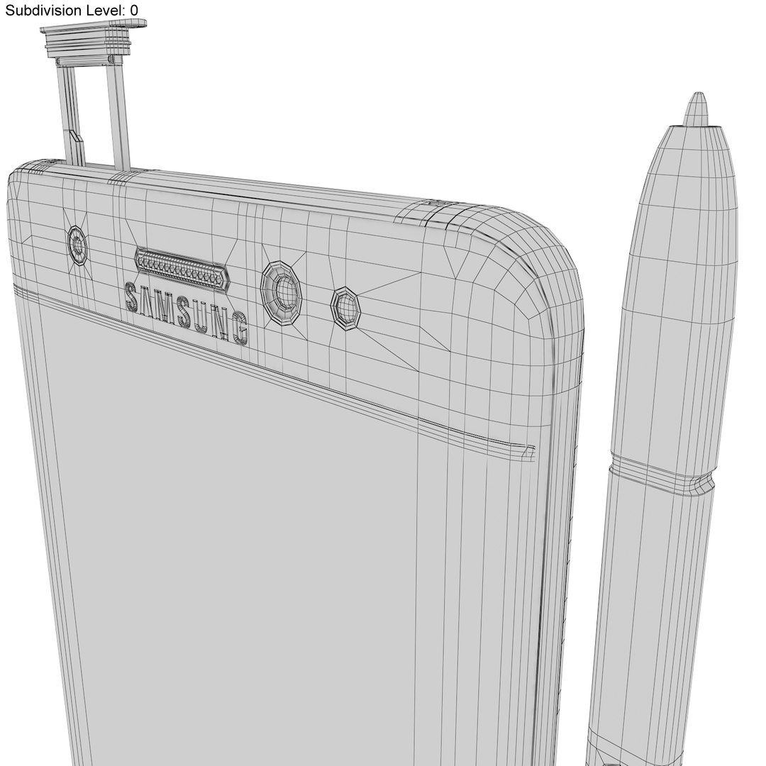 Realistic Samsung Galaxy Note 3d Model