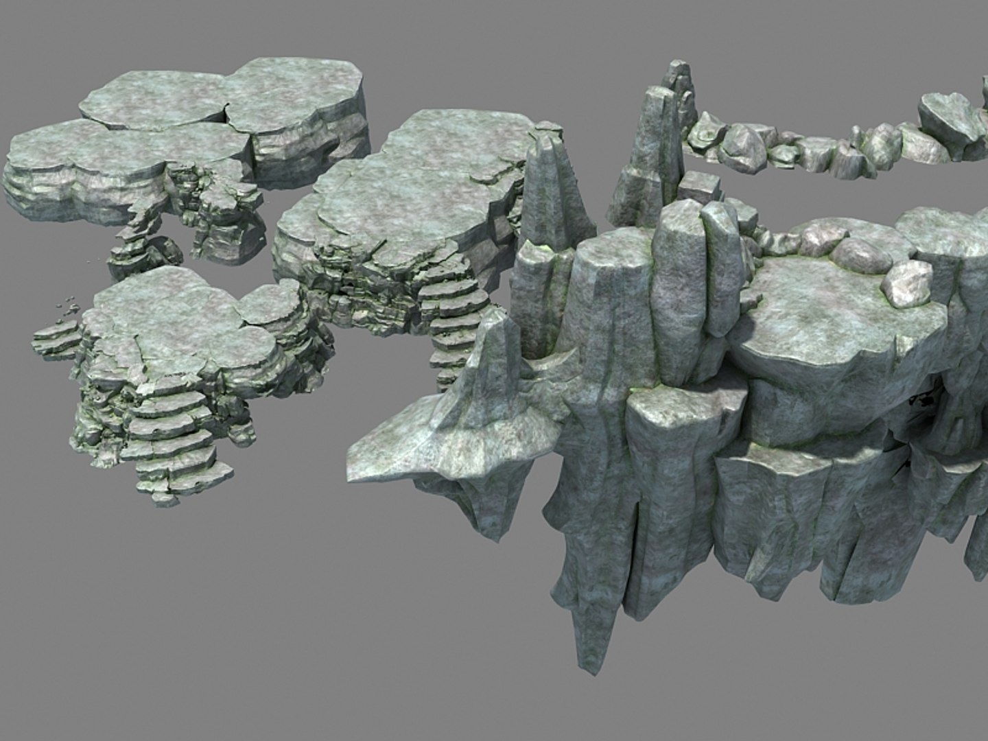 Stone Rocks Walls Model - TurboSquid 1193529