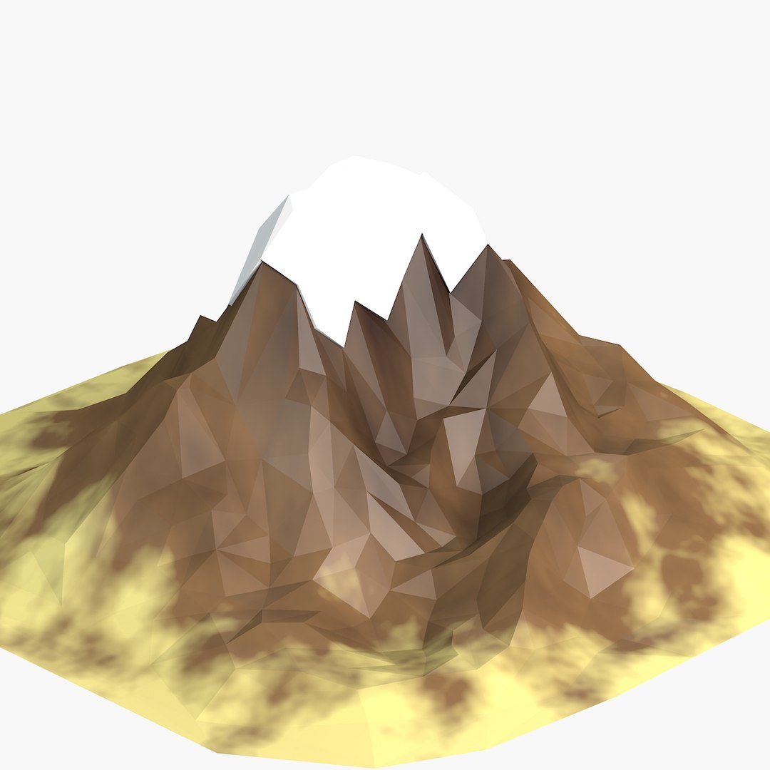 Cartoon Mountain 3d Model
