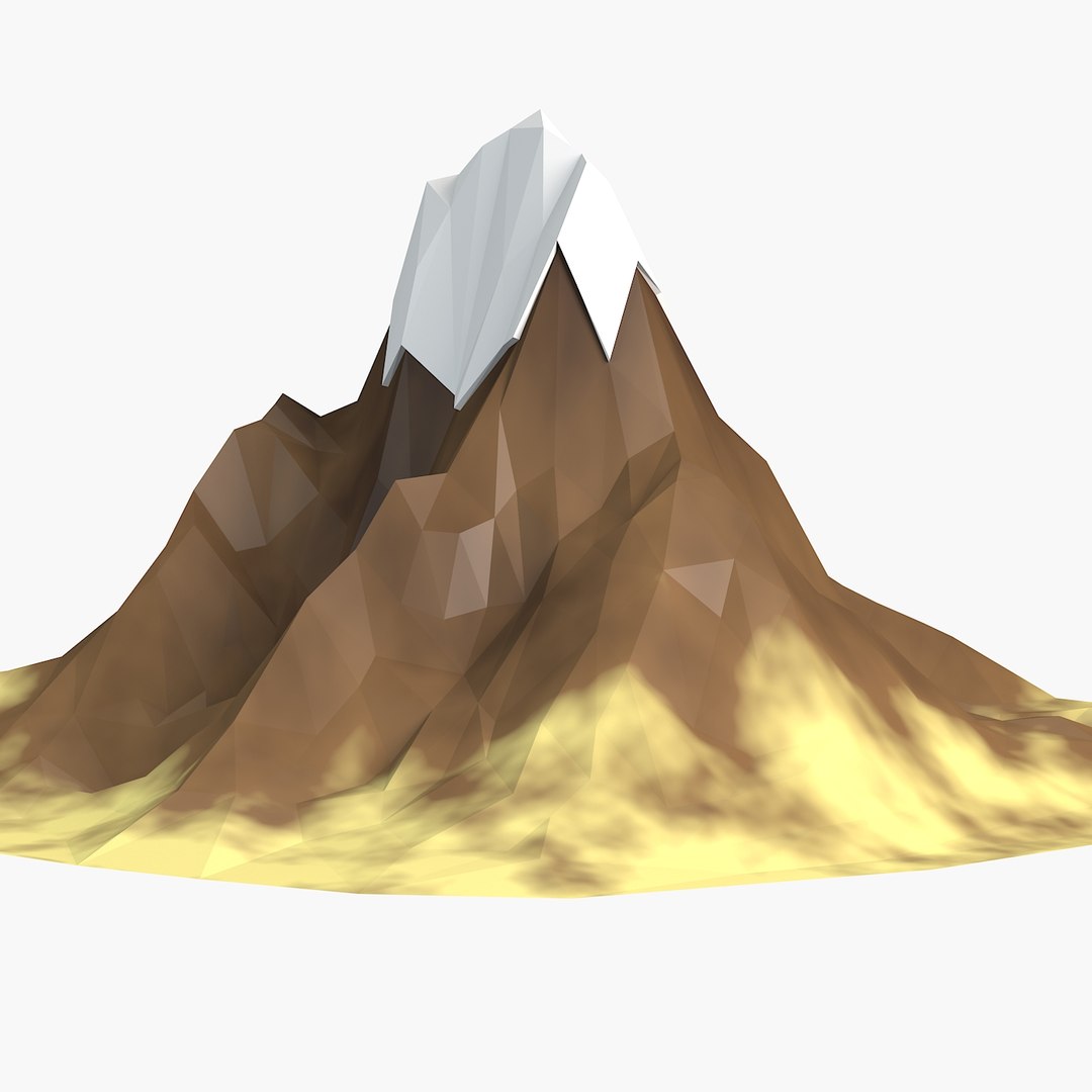 Cartoon Mountain 3d Model