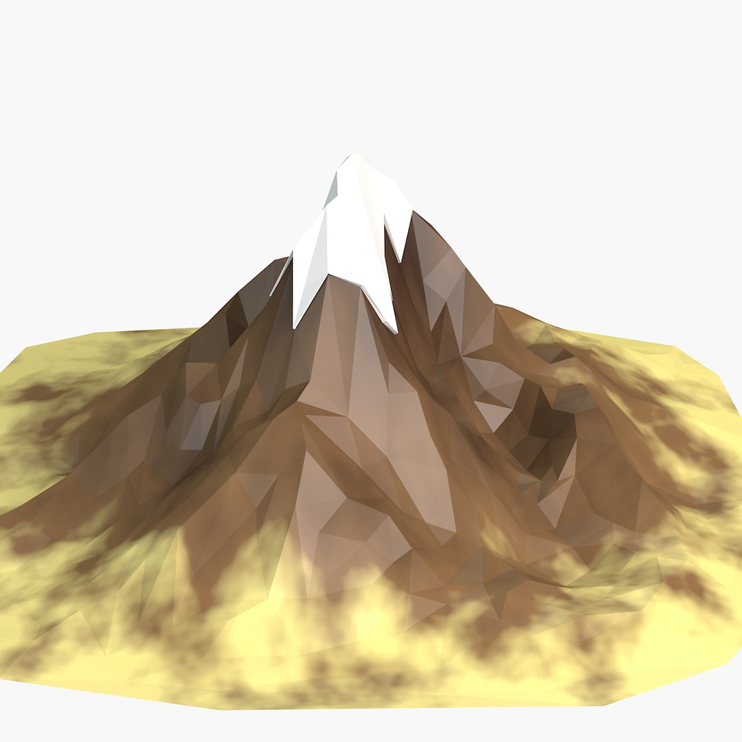Cartoon Mountain 3d Model