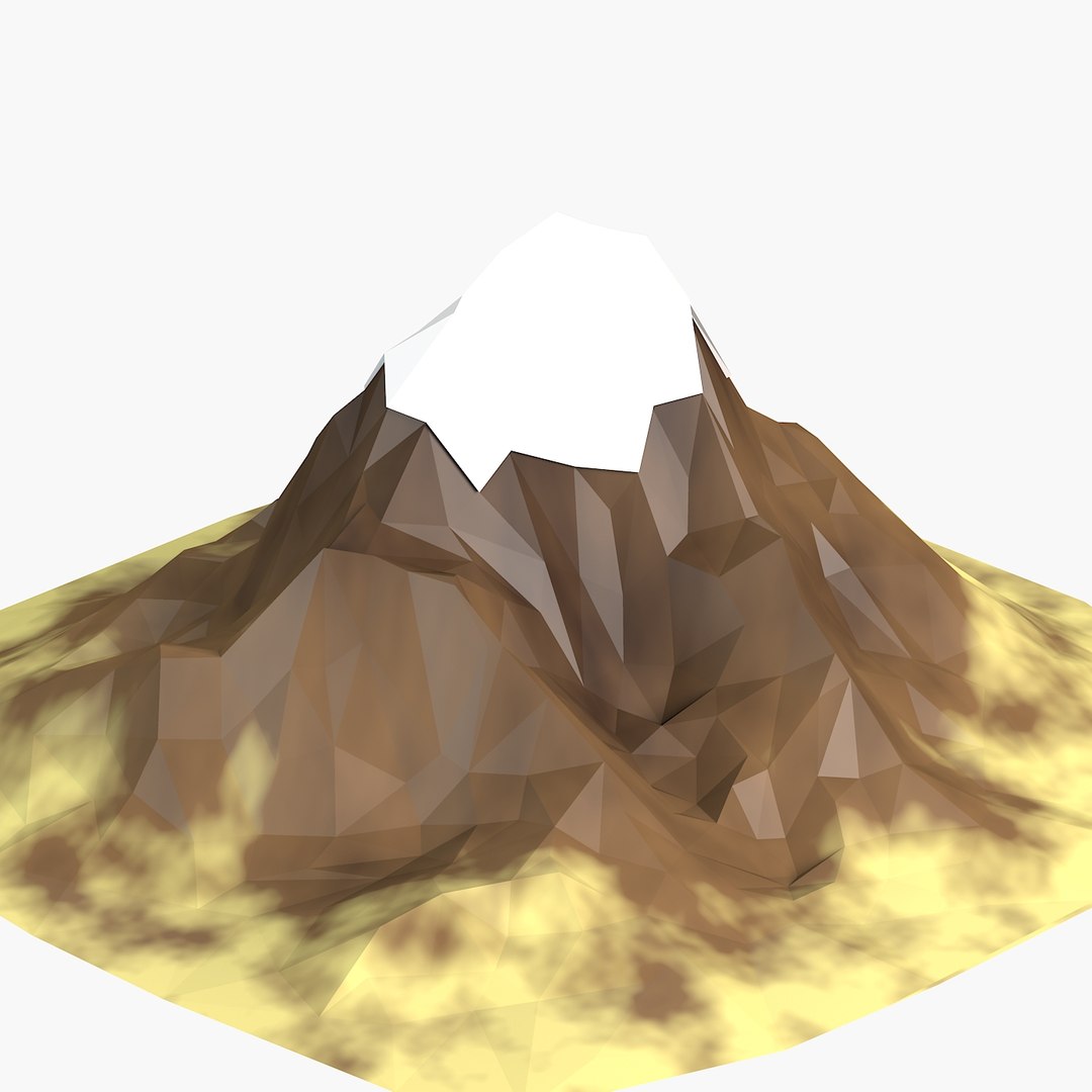 Cartoon Mountain 3d Model
