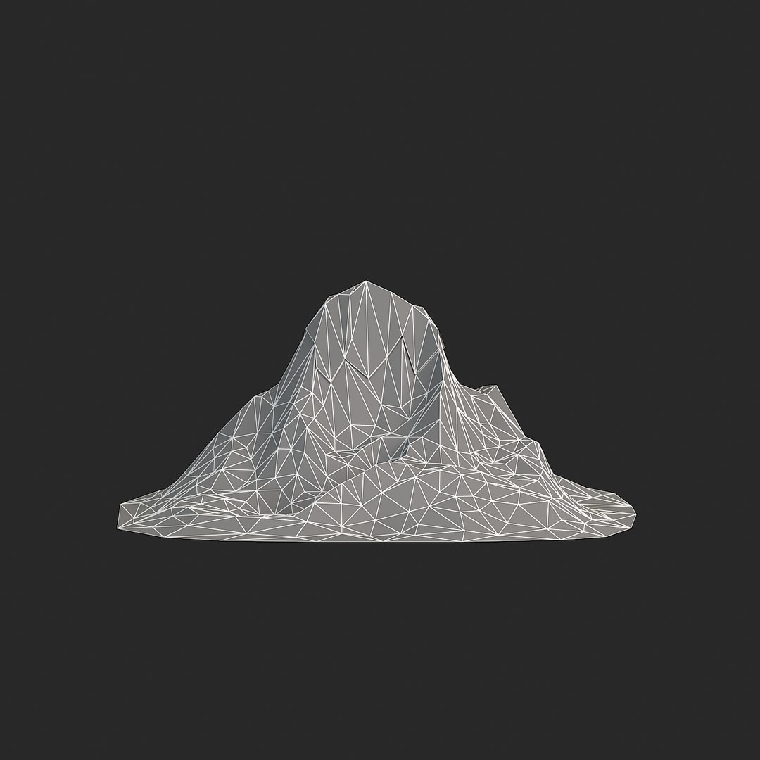 Cartoon Mountain 3d Model