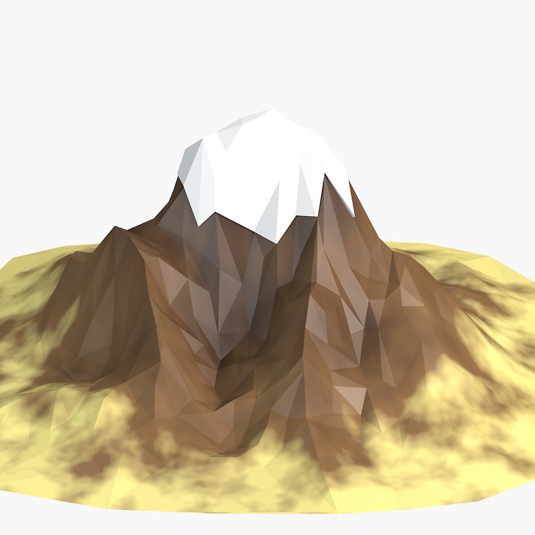 Cartoon Mountain 3d Model