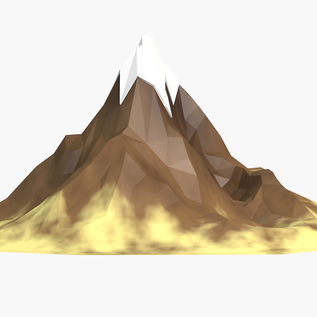Cartoon Mountain 3d Model