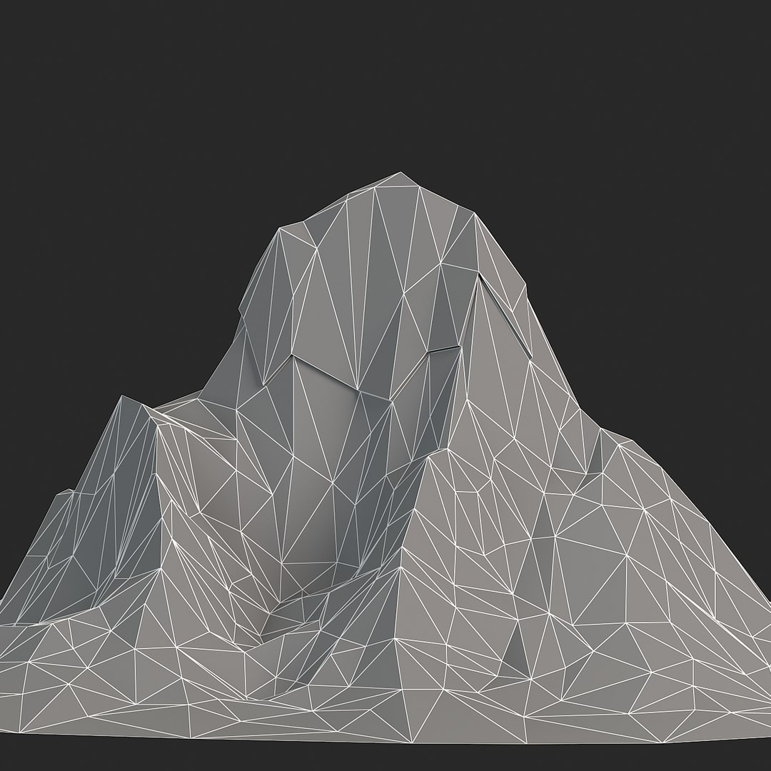 Cartoon Mountain 3d Model