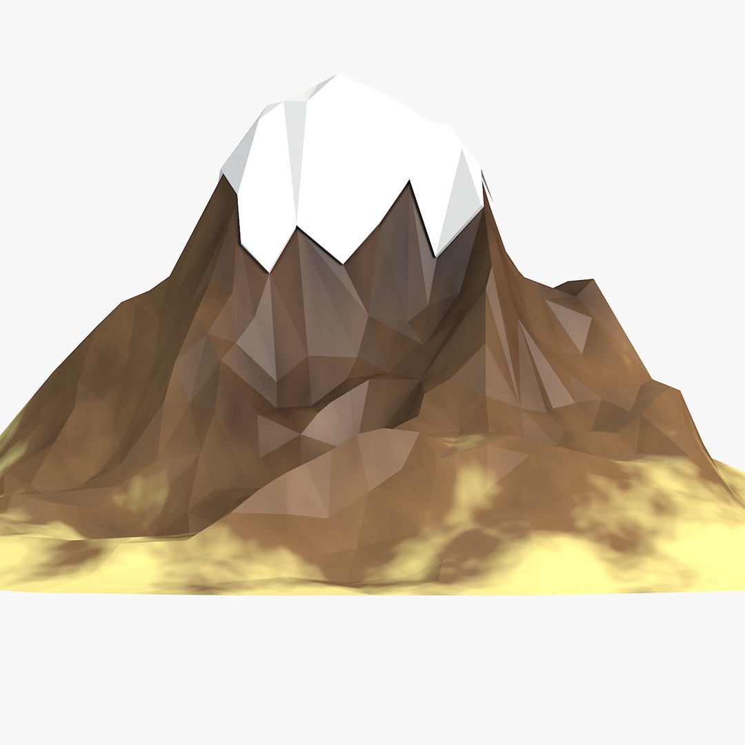 Cartoon Mountain 3d Model