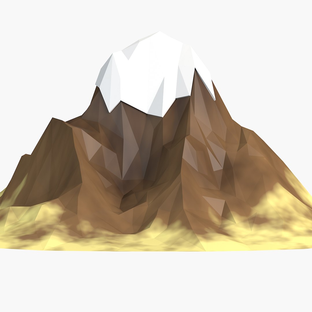 Cartoon Mountain 3d Model