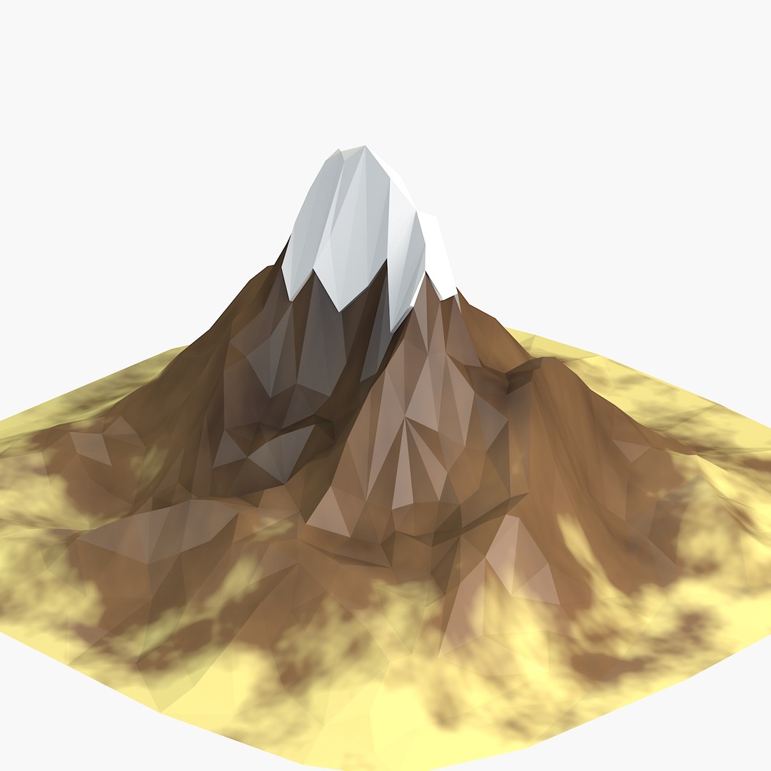 Cartoon Mountain 3d Model