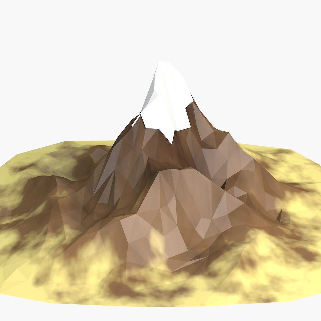 Cartoon Mountain 3d Model