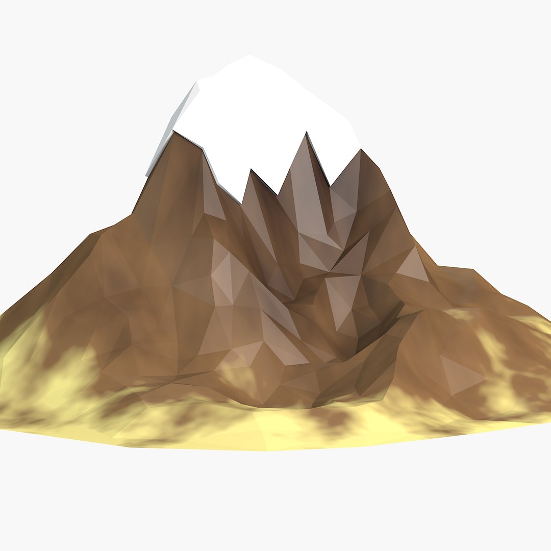 Cartoon Mountain 3d Model