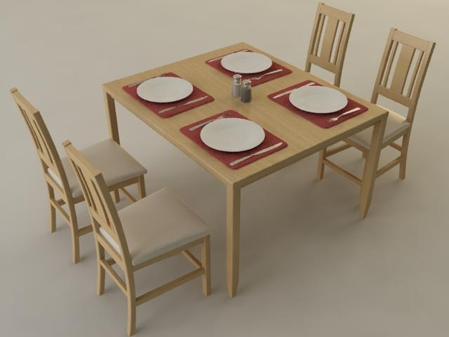 Kitchen table 3D model - TurboSquid 1298818