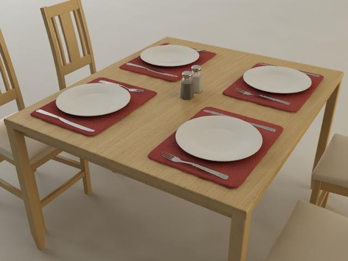 Kitchen table 3D model - TurboSquid 1298818