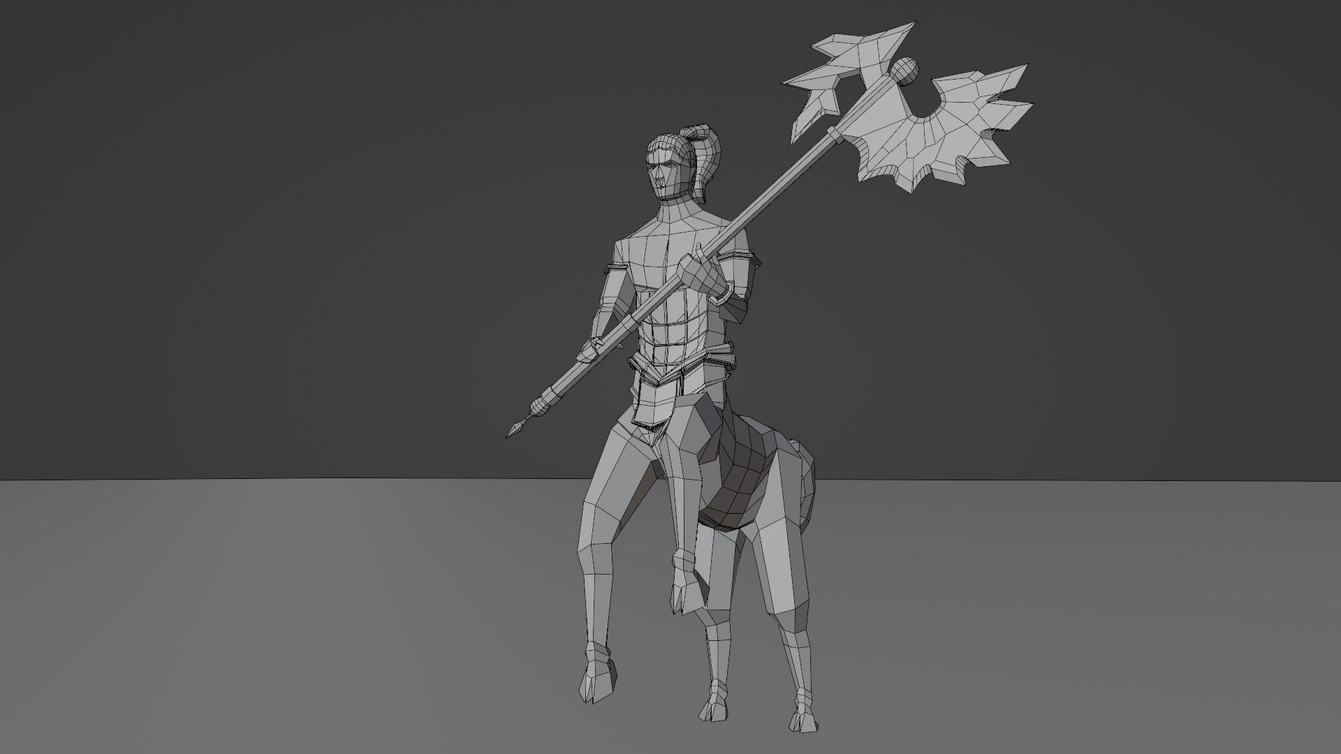 3D Centaur Half-human Horse Horseman Rigged - TurboSquid 2068147