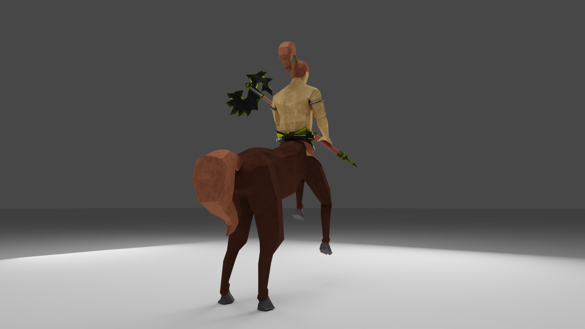 3D Centaur Half-human Horse Horseman Rigged - TurboSquid 2068147