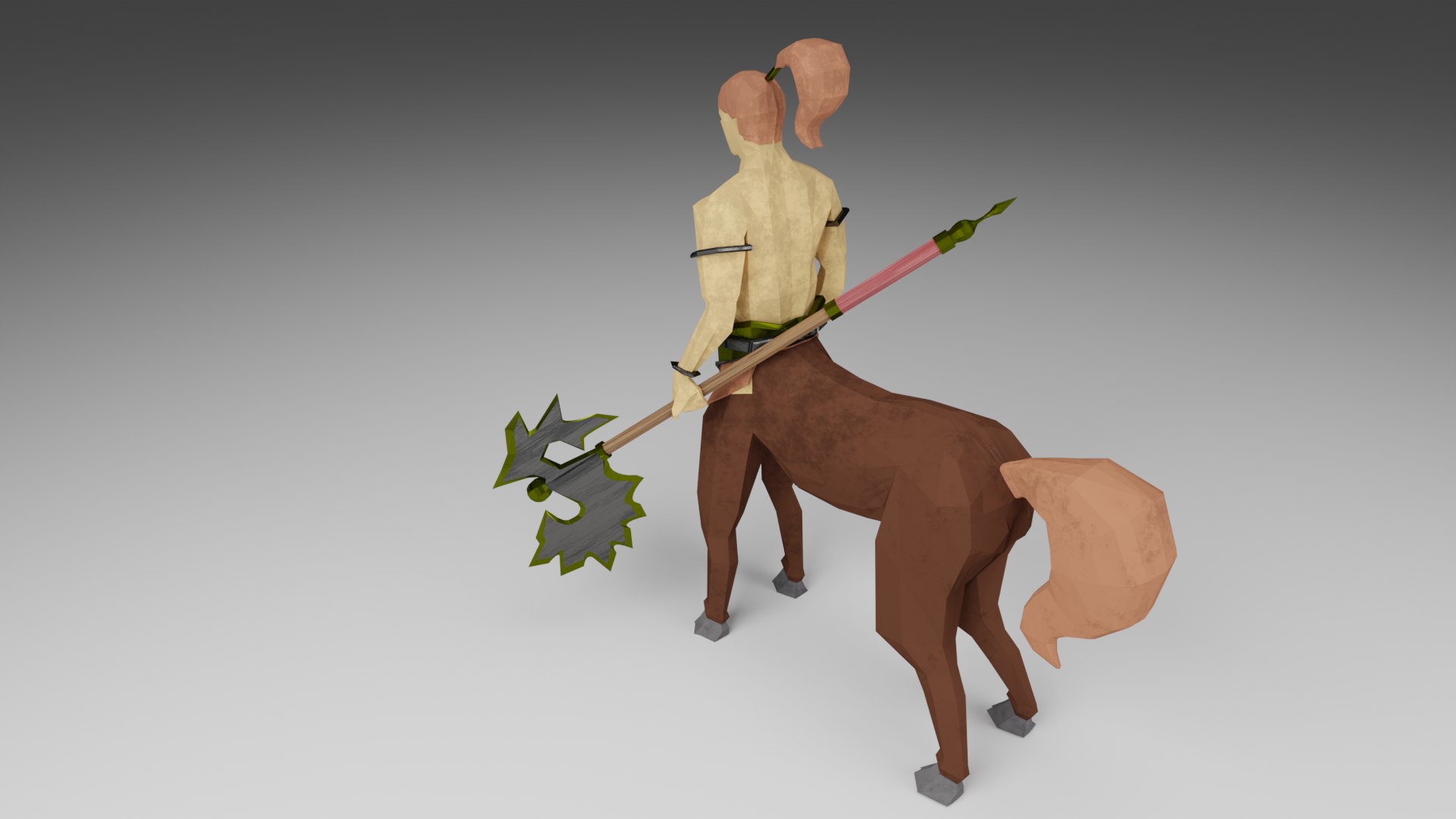 3D Centaur Half-human Horse Horseman Rigged - TurboSquid 2068147
