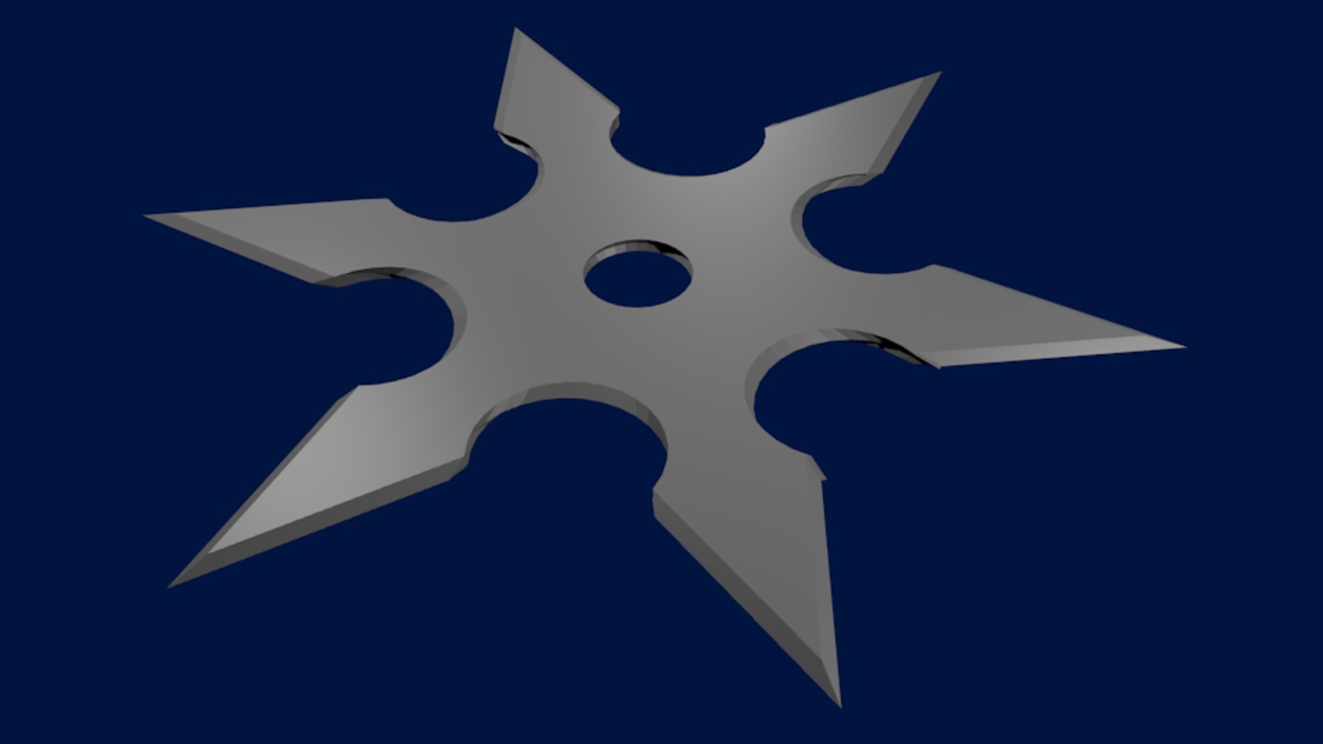 Free Ninja Throwing Star 3d Model