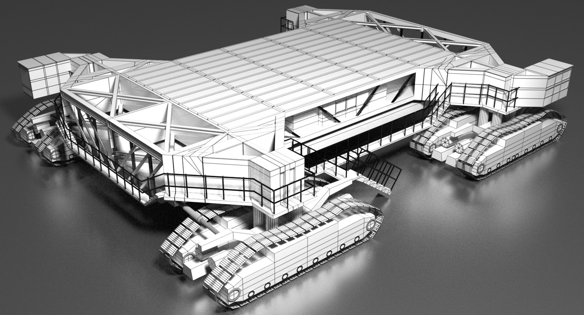 3D Nasa Crawler - TurboSquid 1469608