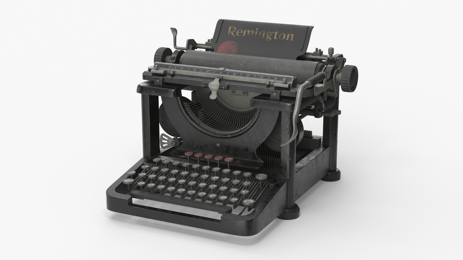 Typewriter Remington 10 1923 Old 3D - TurboSquid 2274287