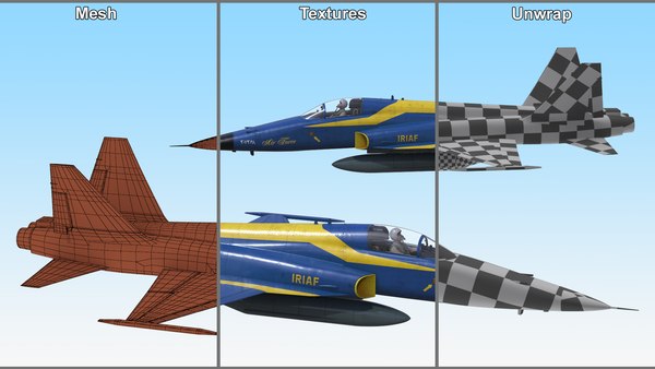 飛行中のパイロットを乗せたHESA Saeqeh戦闘機ブルー3Dモデル - TurboSquid 2314056