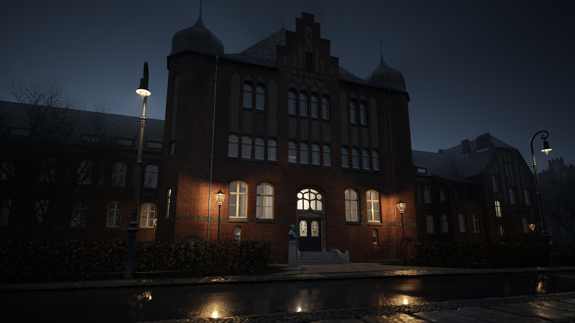 Scene haunted hospital 3D - TurboSquid 1290666