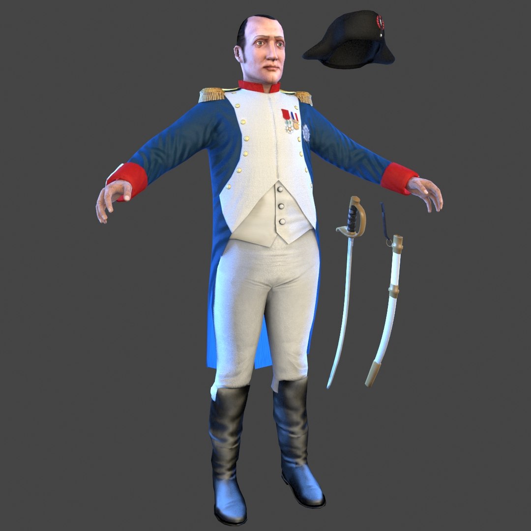3D Napoleon Bonaparte Model - TurboSquid 1457751