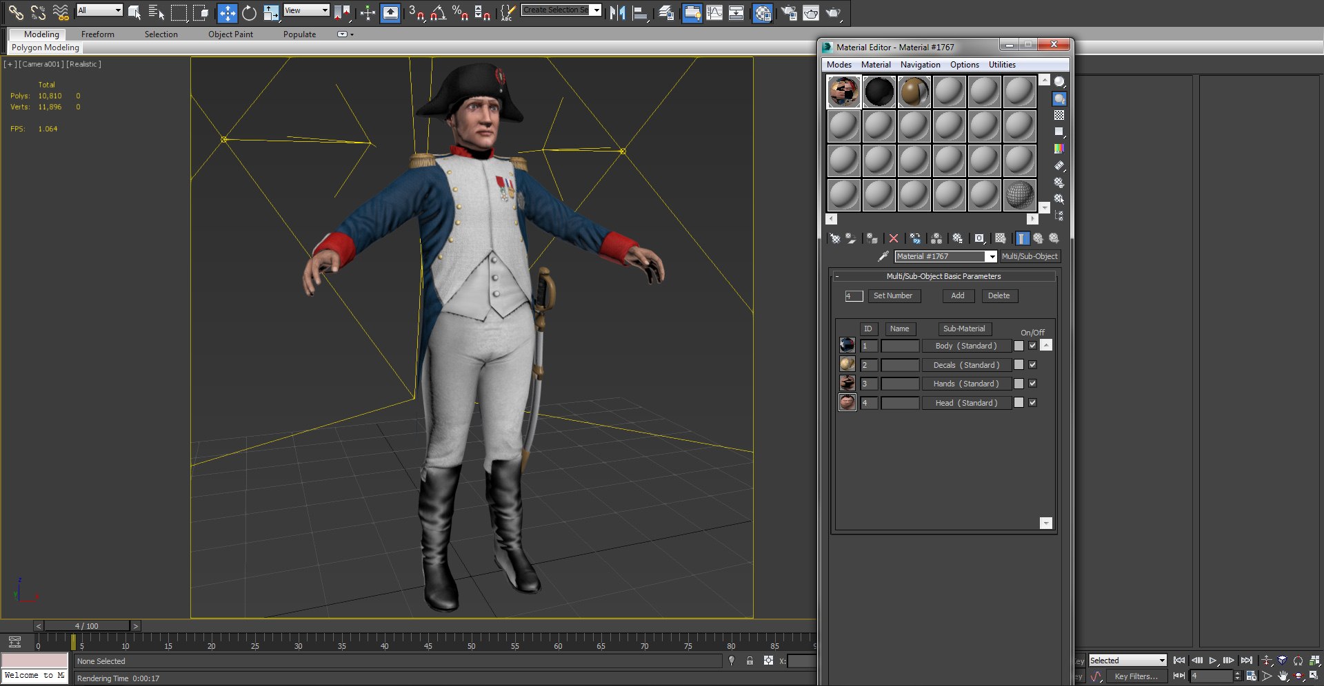 3D Napoleon Bonaparte Model - TurboSquid 1457751
