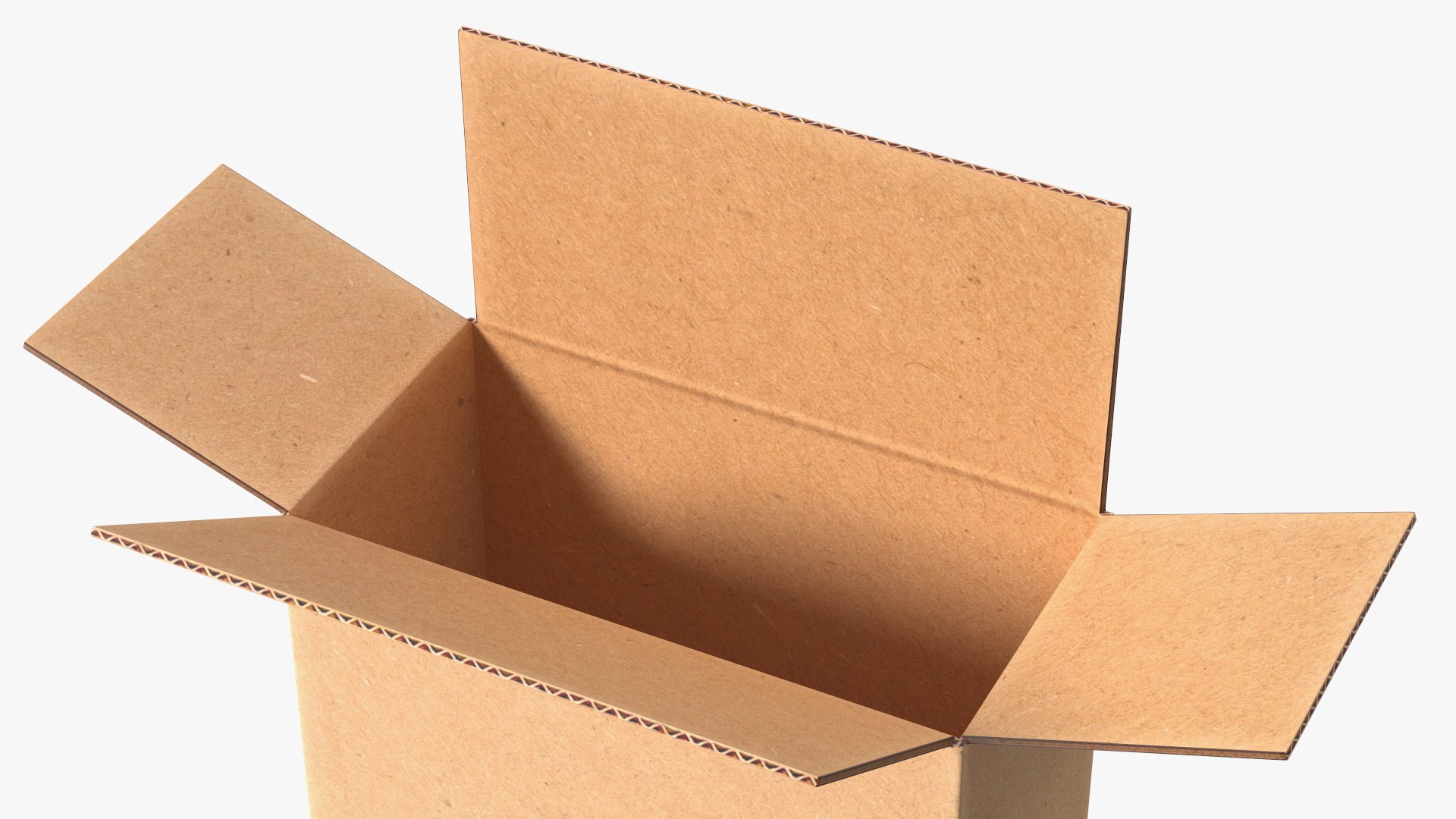 Long Cardboard Box Model - TurboSquid 1953263