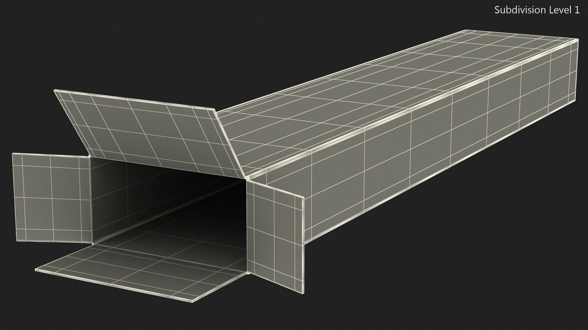 Long Cardboard Box model - TurboSquid 1953263