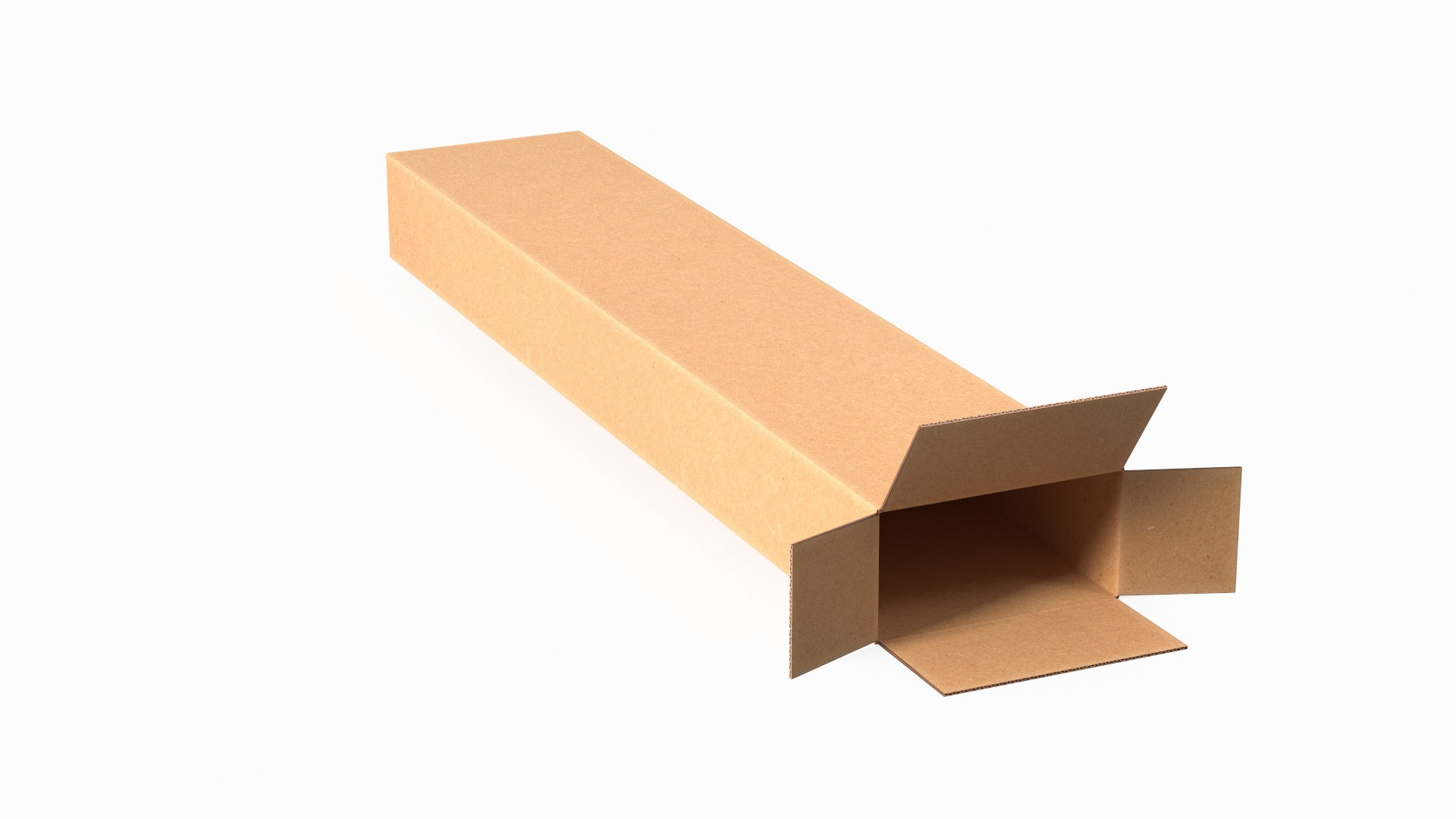 Long Cardboard Box Model - TurboSquid 1953263