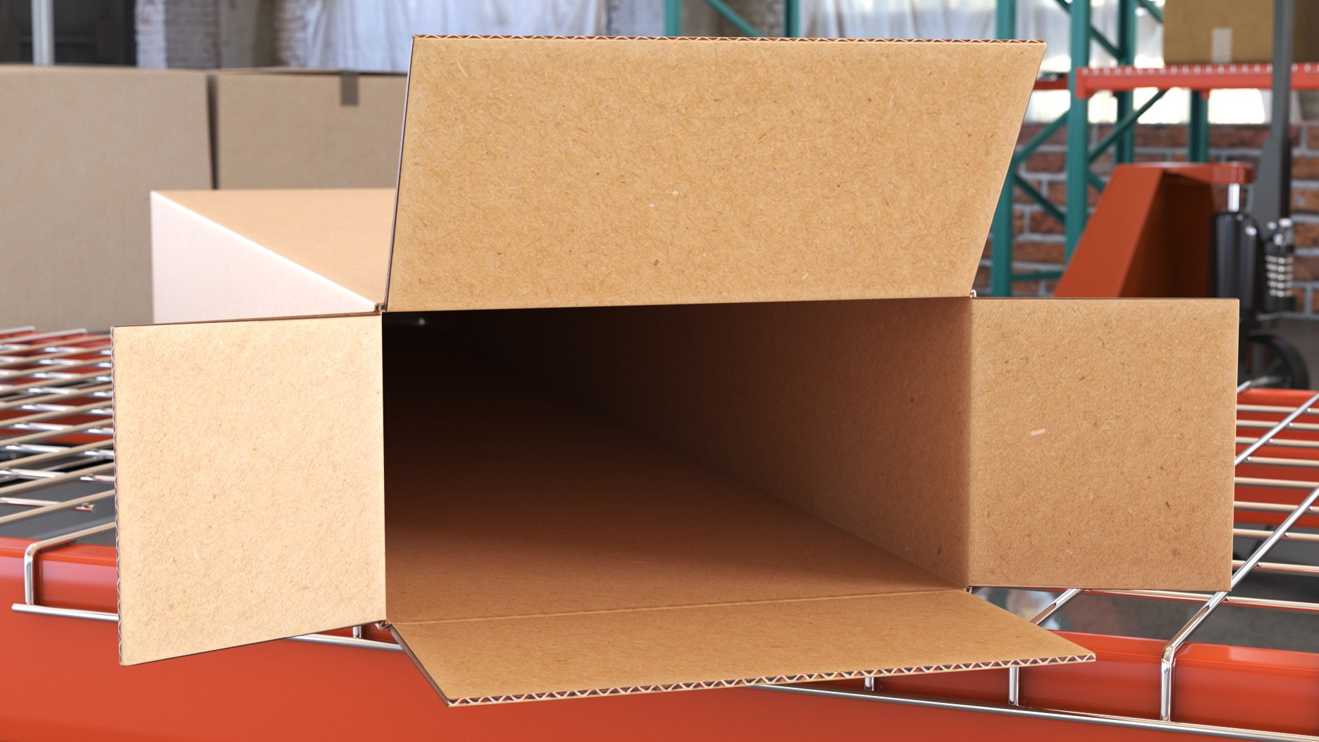 Long Cardboard Box Model - TurboSquid 1953263