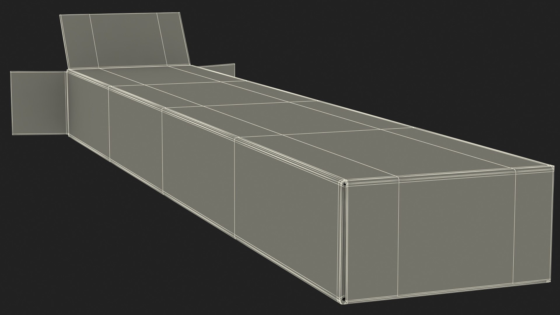 Long Cardboard Box model - TurboSquid 1953263