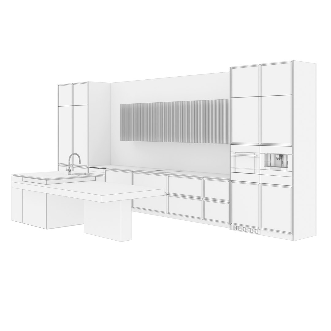 3D Model Kitchen Set 43 - TurboSquid 2187765