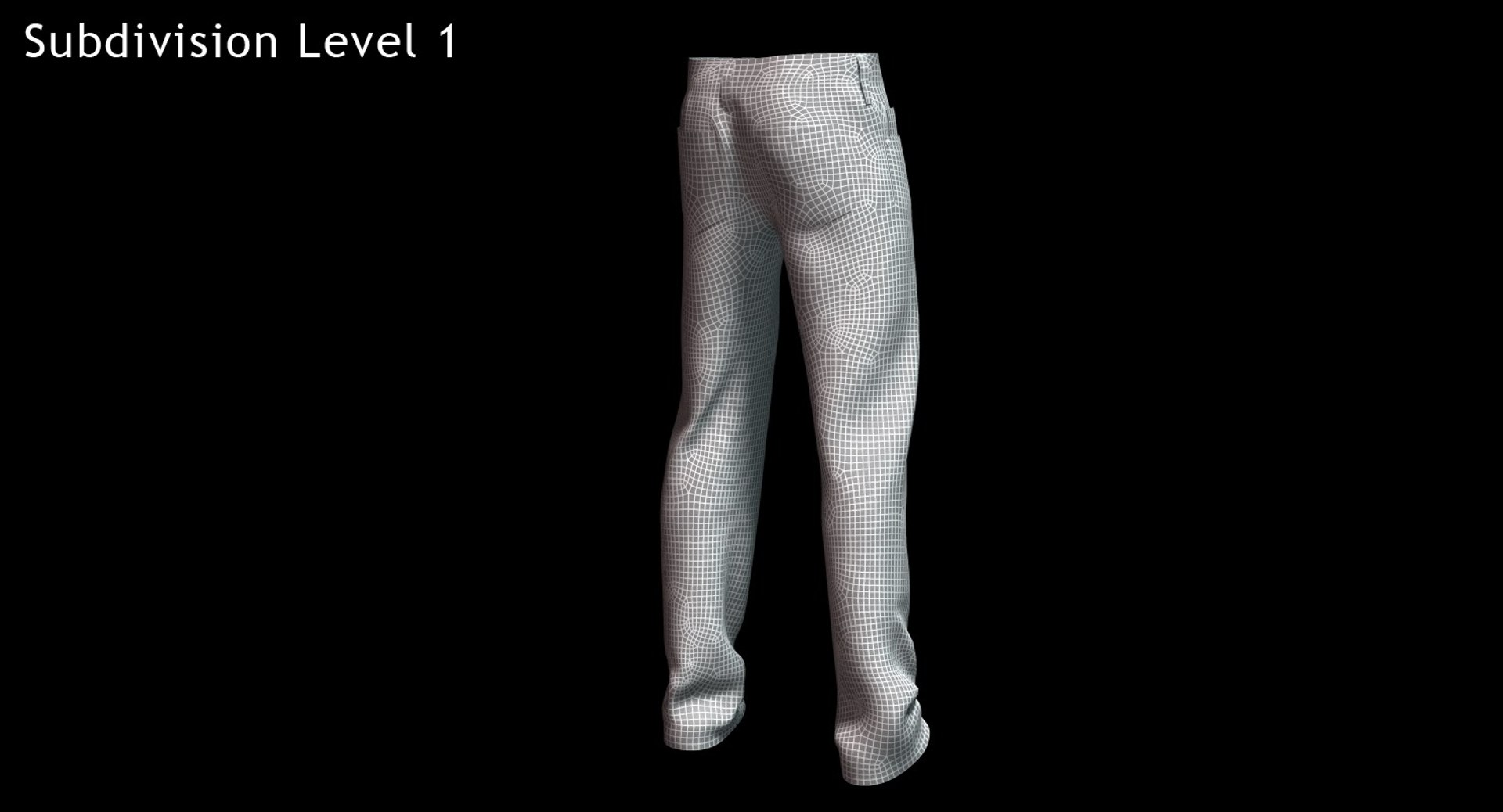 jeans classic pants 3d 3ds