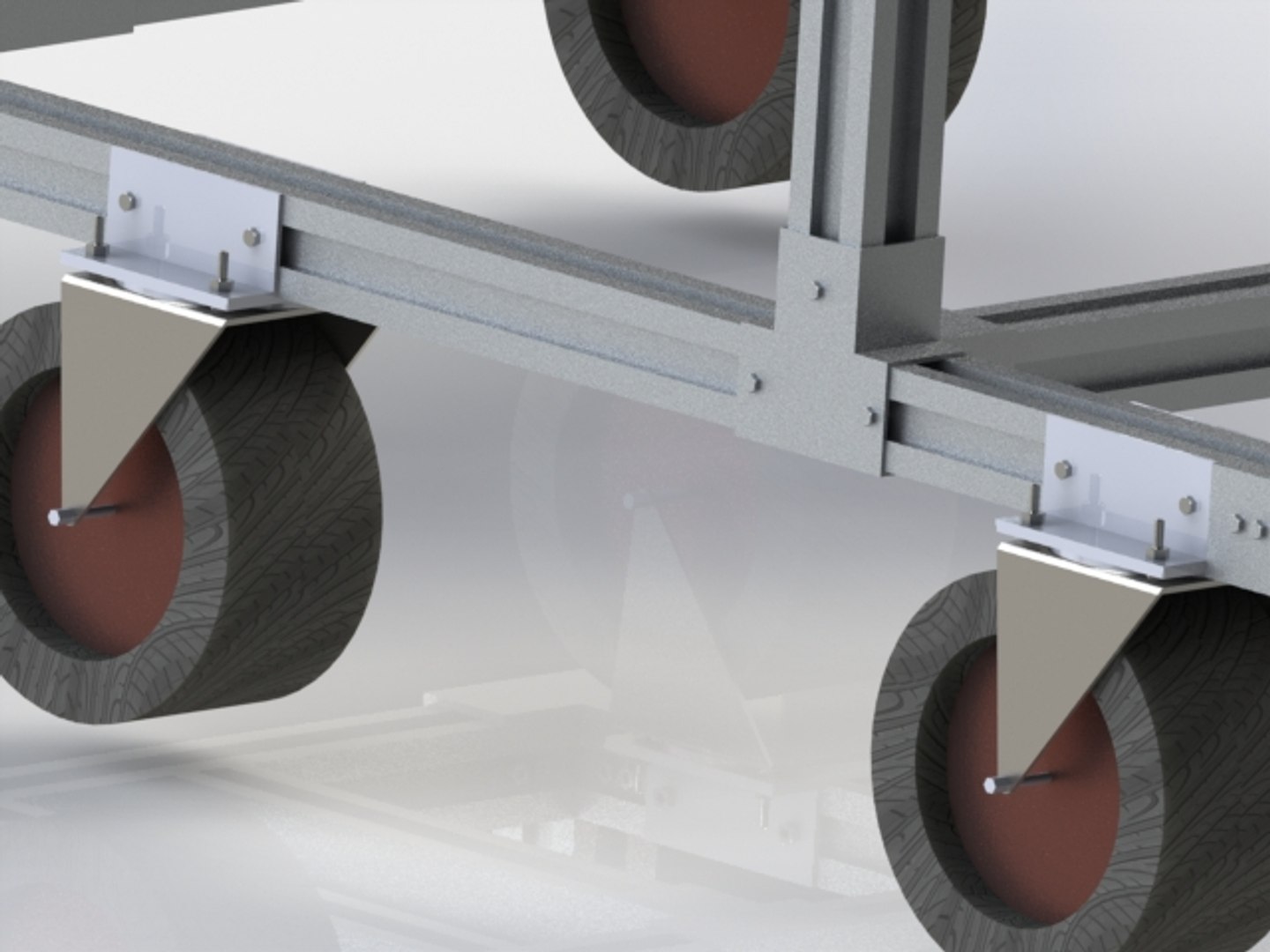 3D trolley assembly caster model - TurboSquid 1221428