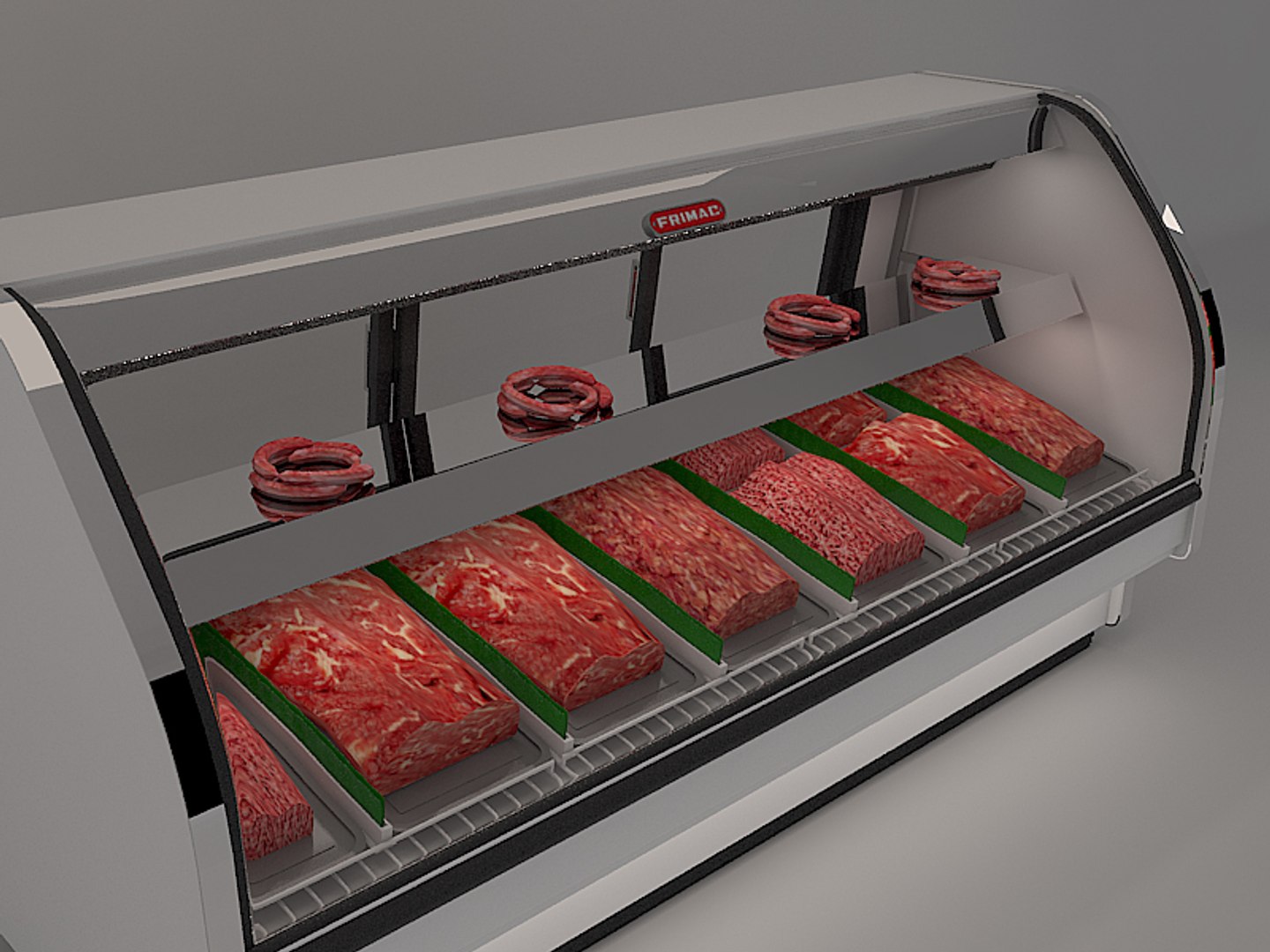 3d Model Meat Counter