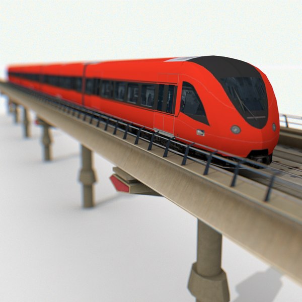Railway metro train 3D - TurboSquid 1406944