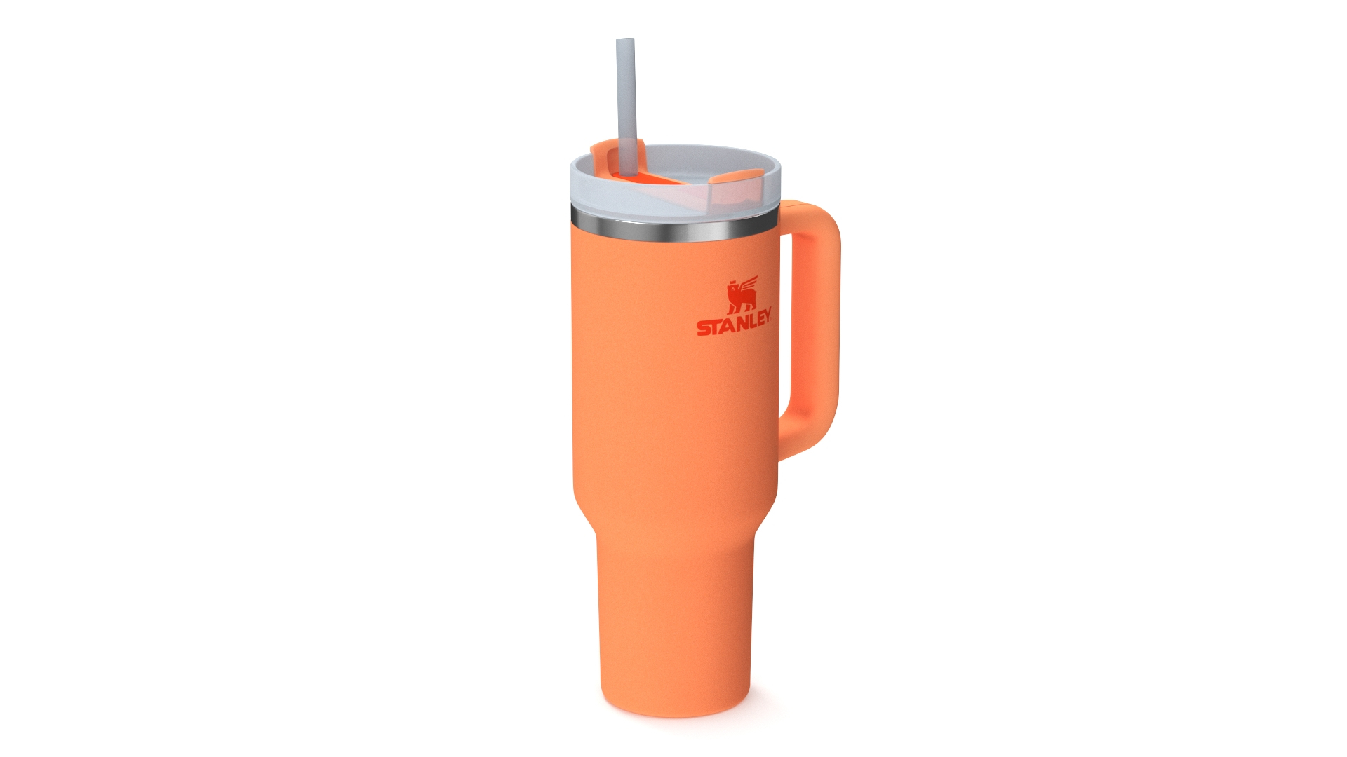 3D Model Travel Tumbler Quencher Stanley Orange - TurboSquid 2231258