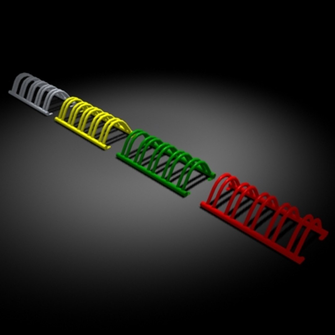bicycle rack 3d model